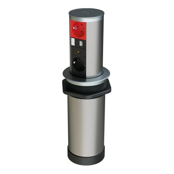 STEP II Priz, bas-aç 2xPriz,2xUSB,m.krom - Özgüven İnşaat